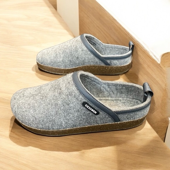 Giesswein | Shoes | New With Box Giesswien Gray Wool Clog Mens Slipper ...